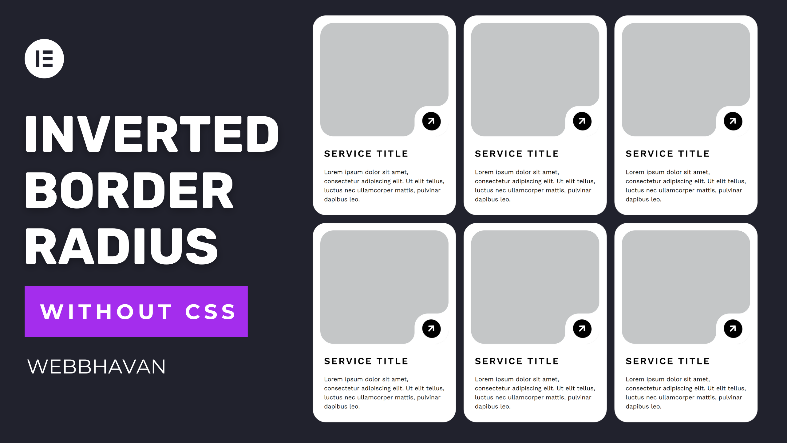 Amazing Inverted Border Radius in Elementor Without Any Code - Web Bhavan